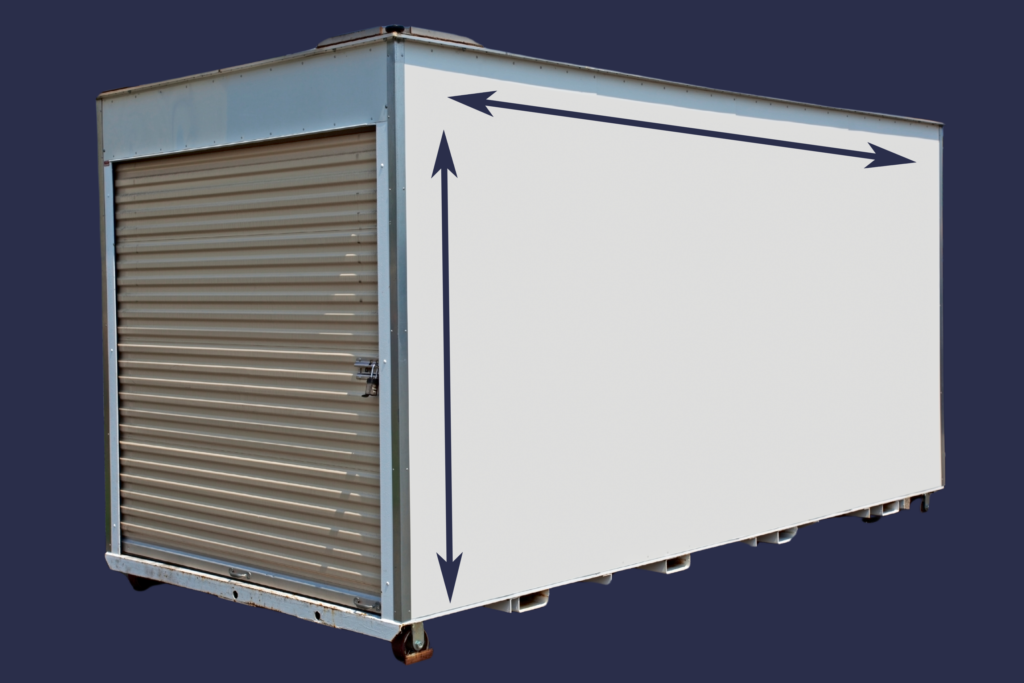 What sizes do storage containers come in?